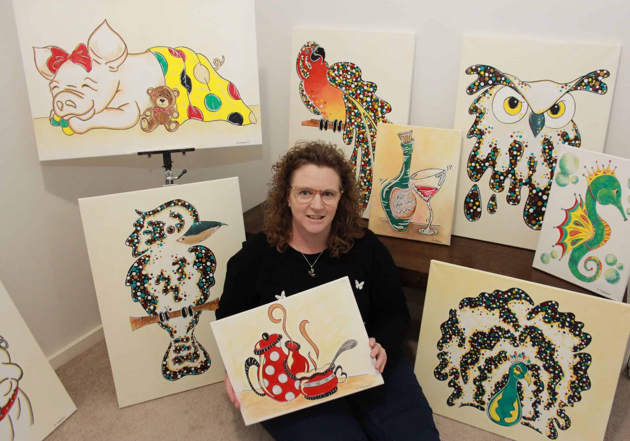 Melissa Mamukic, CMK artist known for bright & quirky style.